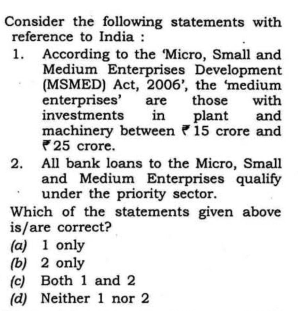 Priority Sector Lending » UnderStand UPSC