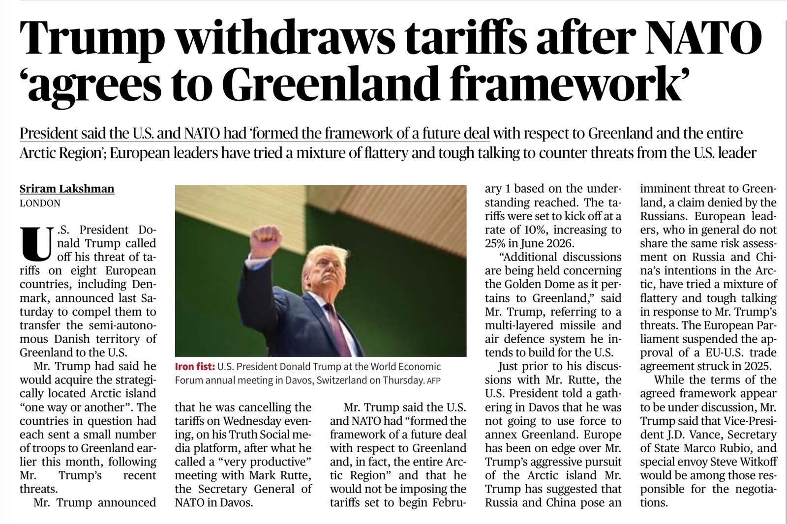 NATO Greenland Framework And US Tariff Withdrawal | UPSC GS-2 ...