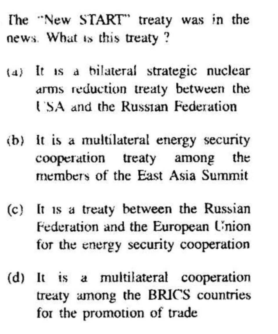 New START Treaty: Key Provisions And Strategic Importance » UnderStand UPSC