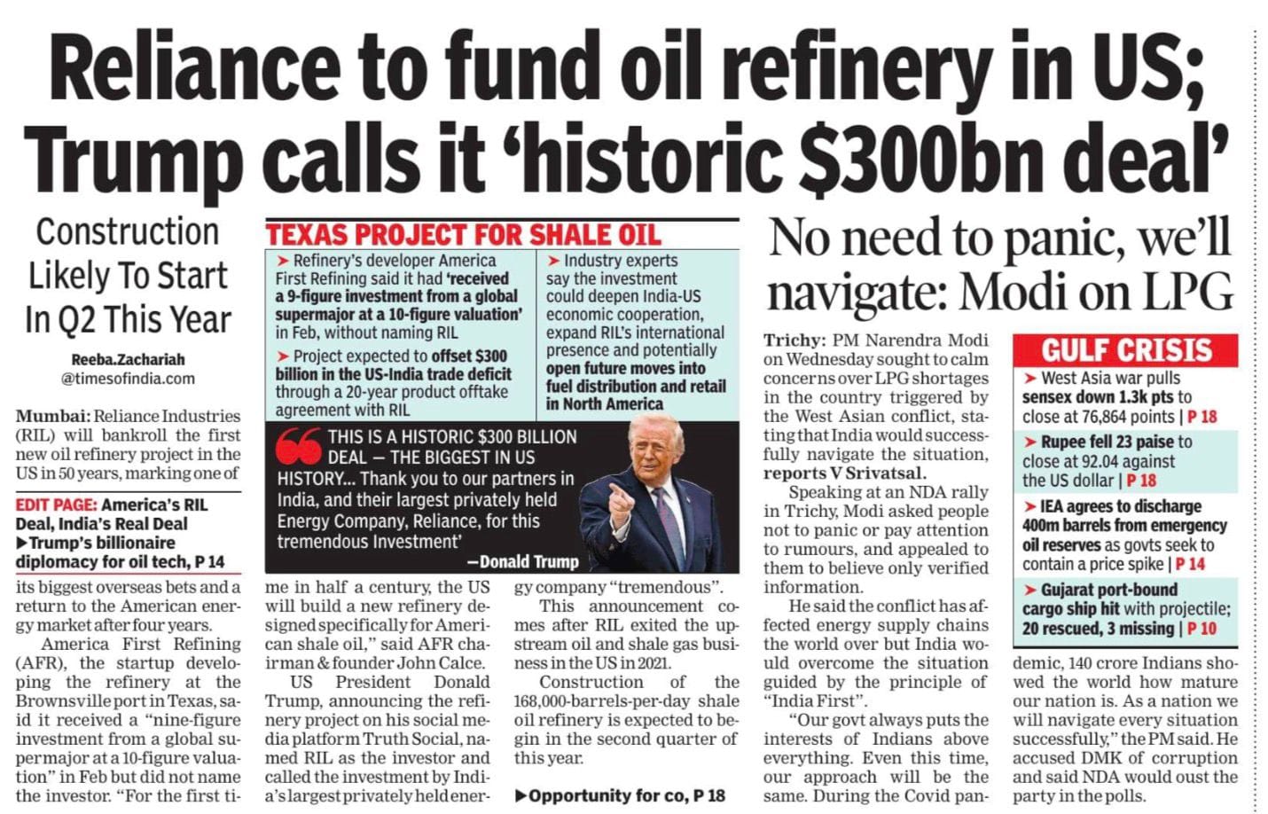 India Oil Imports From Russia: Reliance US Refinery Deal And Energy ...