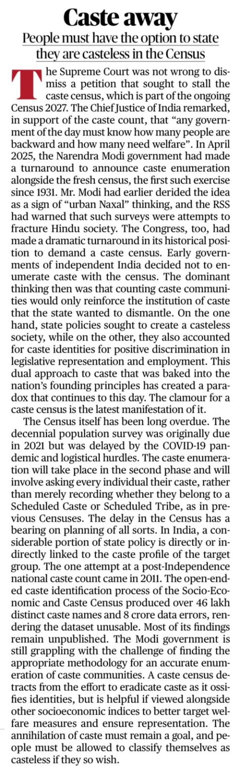 Caste Census Debate Ahead Of Census 2027 » UnderStand UPSC